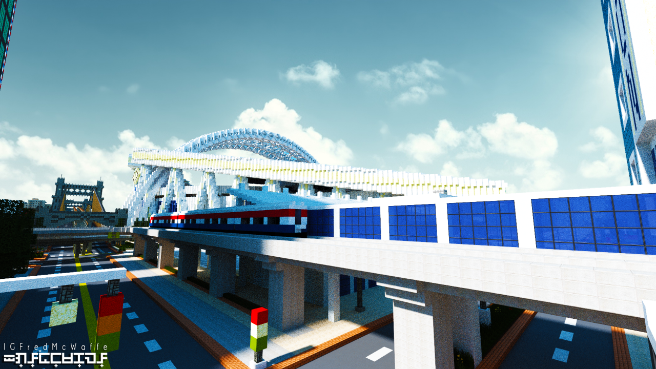 Modern Metro Station | Republic of Union Islands Minecraft Map
