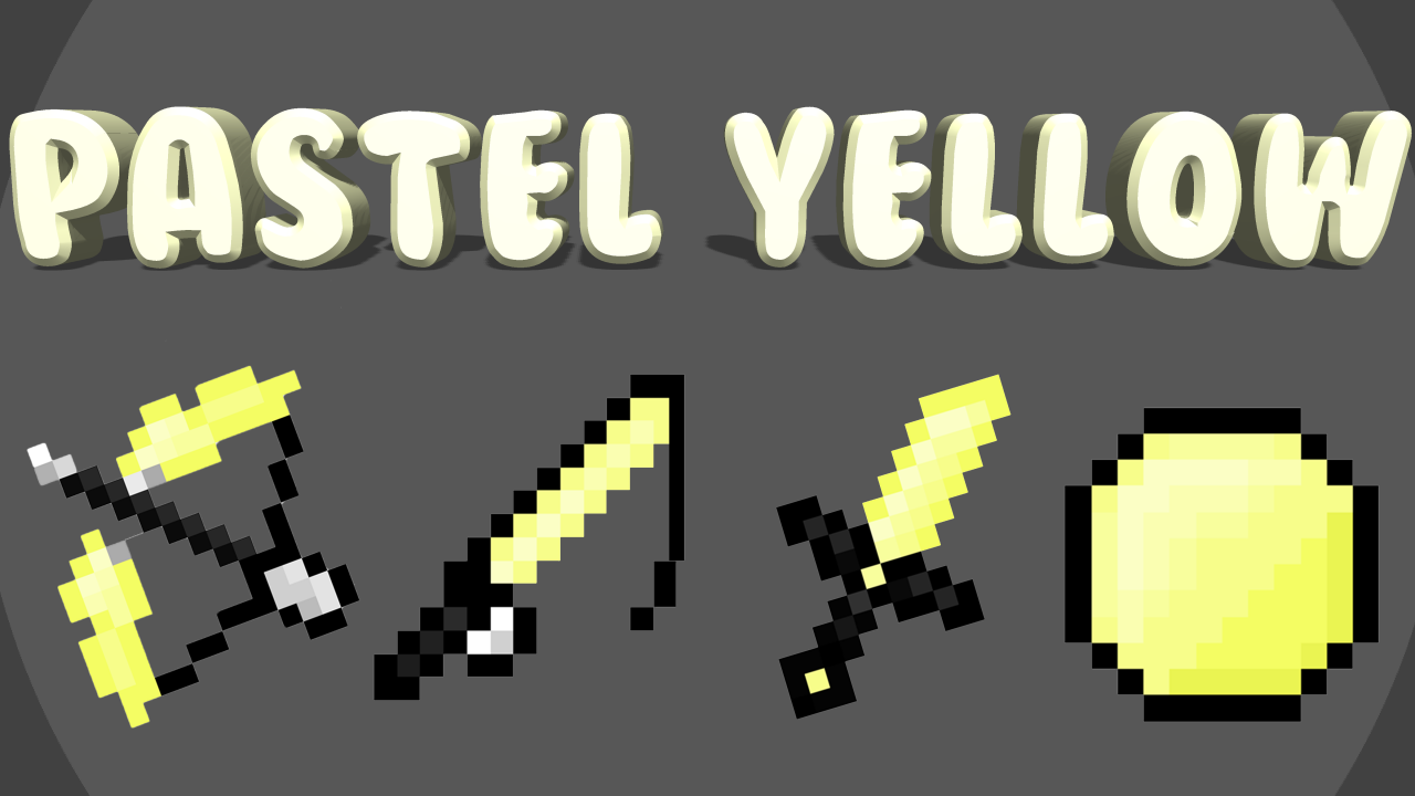 PASTEL YELLOW 16x PACK Minecraft Texture Pack