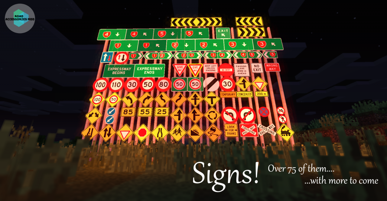 RoadAccessoriesMod2 (RAM2) Minecraft Mod
