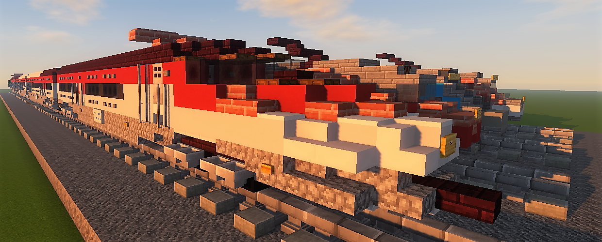 Set of 4 Custom German Trains Minecraft Map