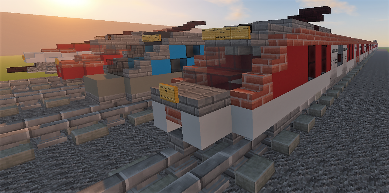 Set of 4 Custom German Trains Minecraft Map