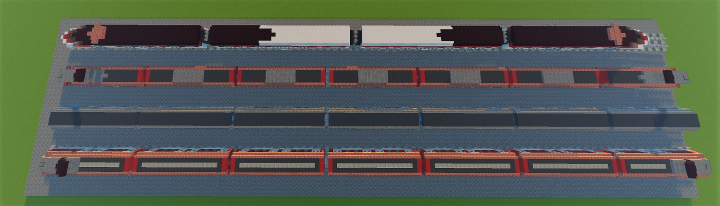 Set of 4 Custom German Trains Minecraft Map