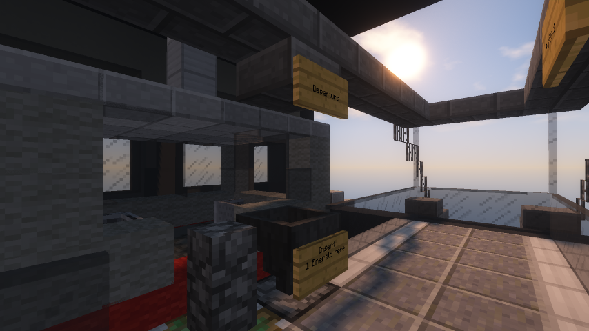 WORKING cable car in Minecraft Vanilla Minecraft Map