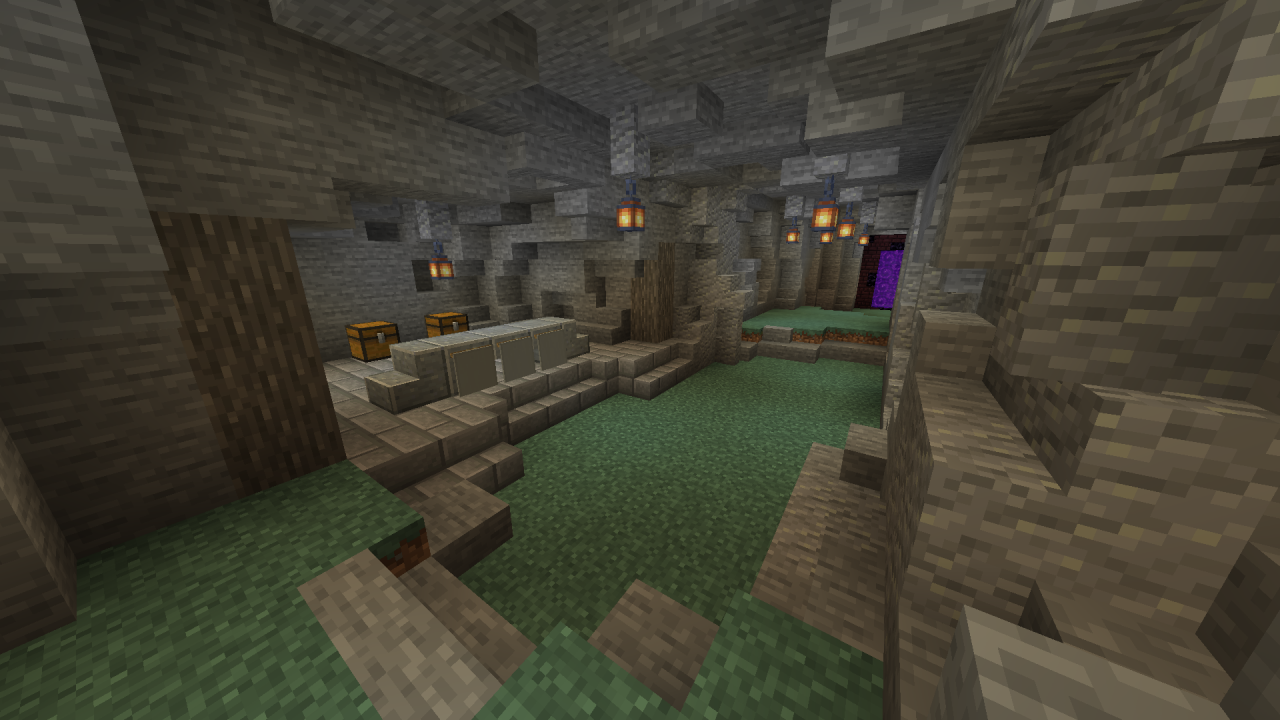 Terraformed cave system(Home) Minecraft Map