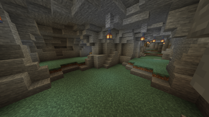 Terraformed cave system(Home) Minecraft Map