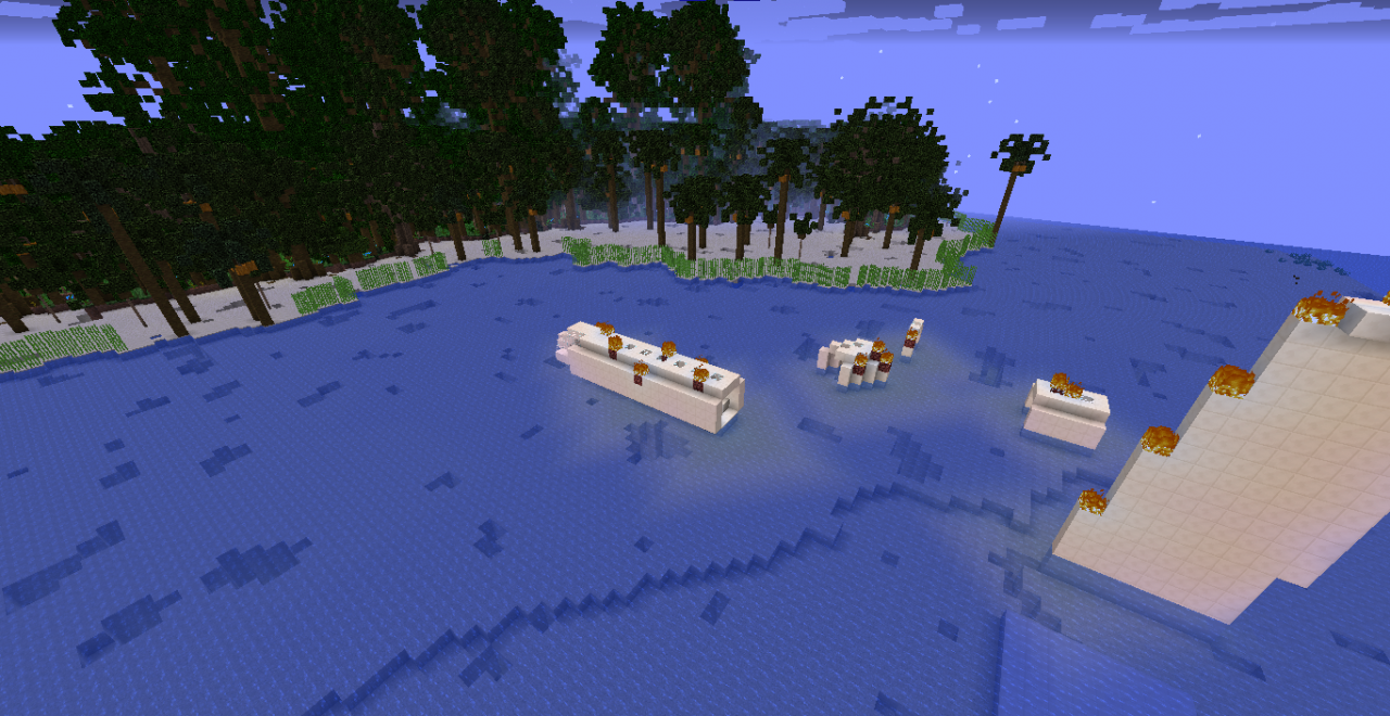 Tropical island survival Minecraft Map