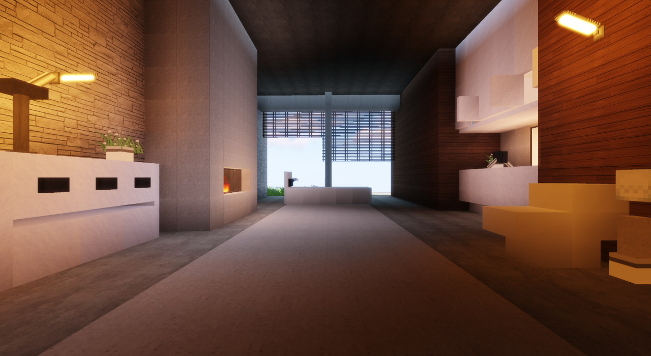 Mid-Century Modern House Minecraft Map