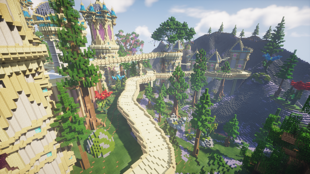 Palace on the Fantasy Island Minecraft Map