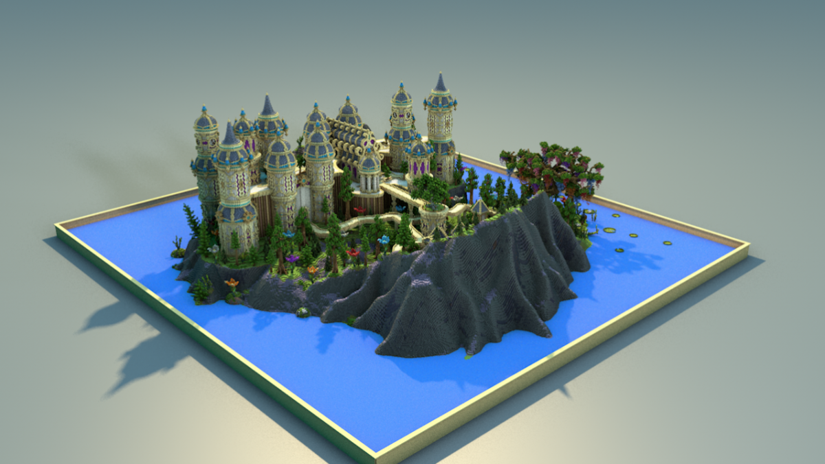 Palace on the Fantasy Island Minecraft Map