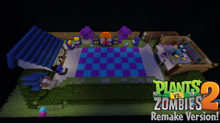 Plants vs Zombies 2: Remake Version! Minecraft Map