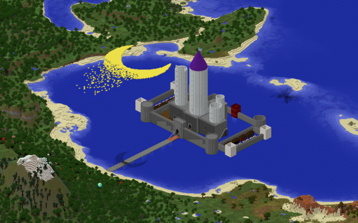 256k Princess Castle Minecraft Map