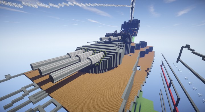 Epic Warship Cannons Minecraft Map