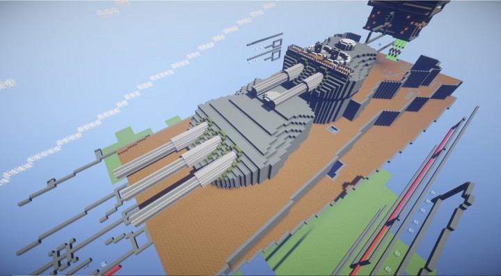 Epic Warship Cannons Minecraft Map