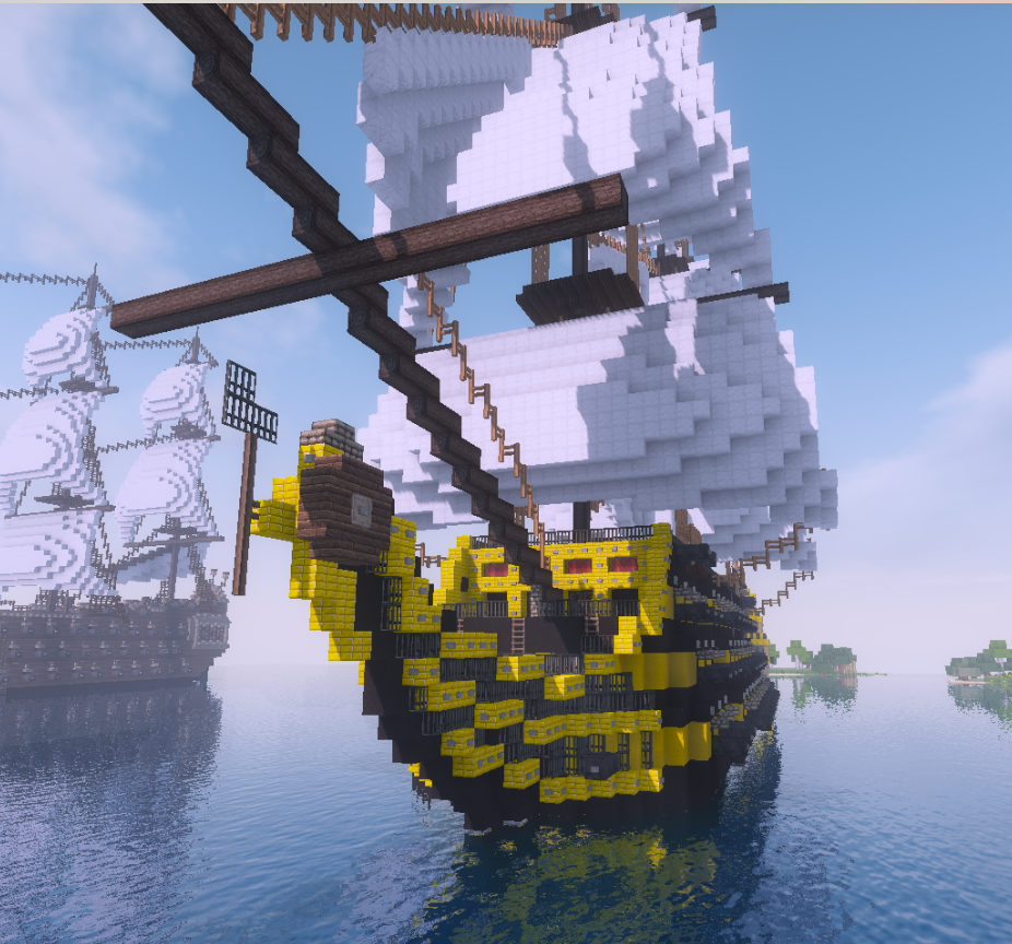 18th Century British 124 gun Ship of the Line Minecraft Map