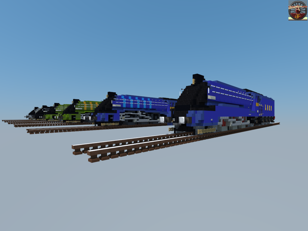The LNER A4 Class, the FASTEST Steam engine model. Minecraft Map