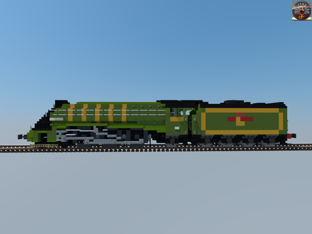 The LNER A4 Class, the FASTEST Steam engine model. Minecraft Map