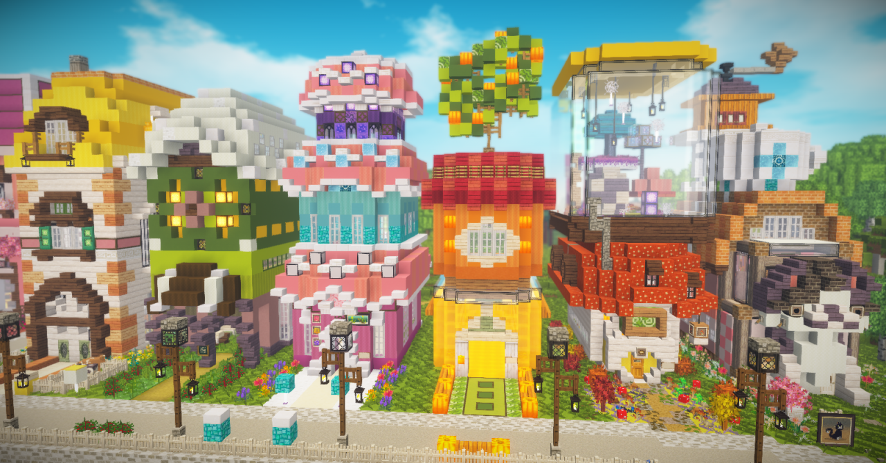 Colorful Town Minecraft Map