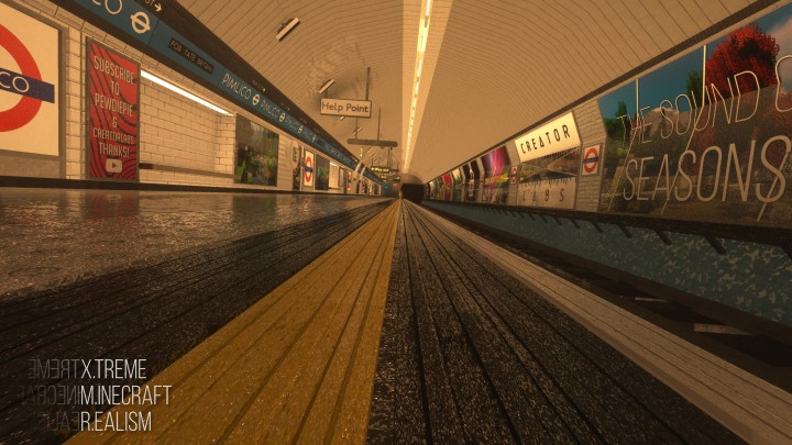 X.M.R. London Underground Pimlico | Extreme Minecraft Realism Minecraft Map