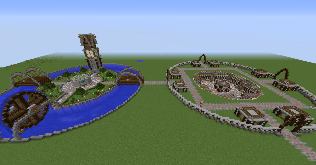 Spawn Builds Minecraft Map
