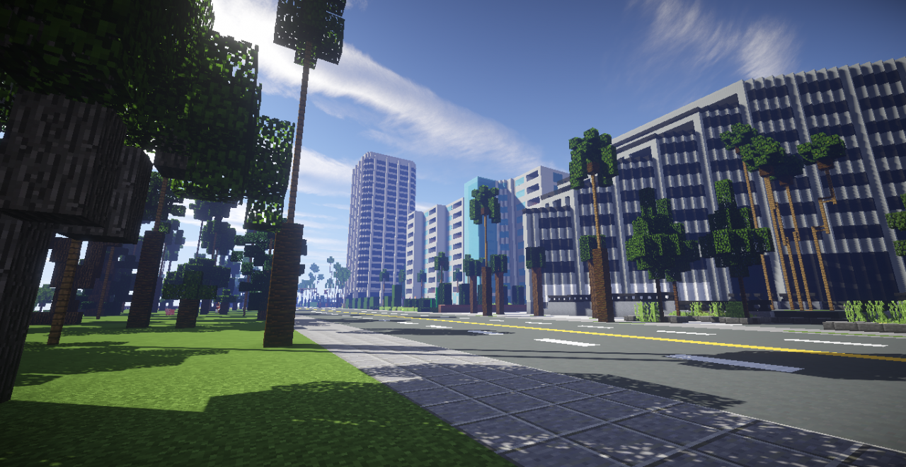 Los Angeles City Tour (santa monica part 1) Minecraft Map