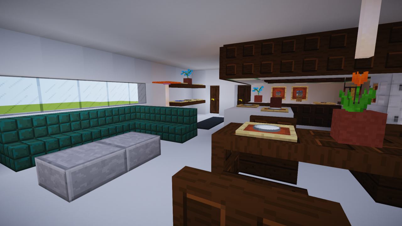 Modern Apartment Building with a modular design Minecraft Map