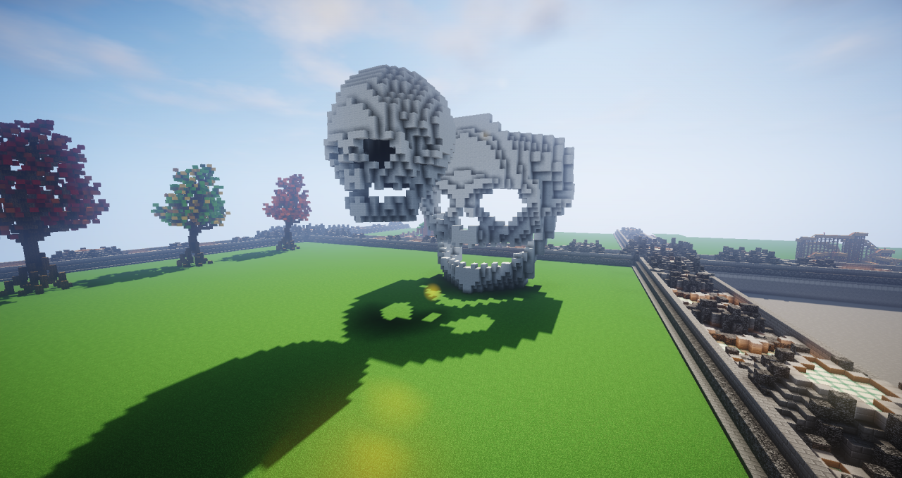 two skulls Minecraft Map