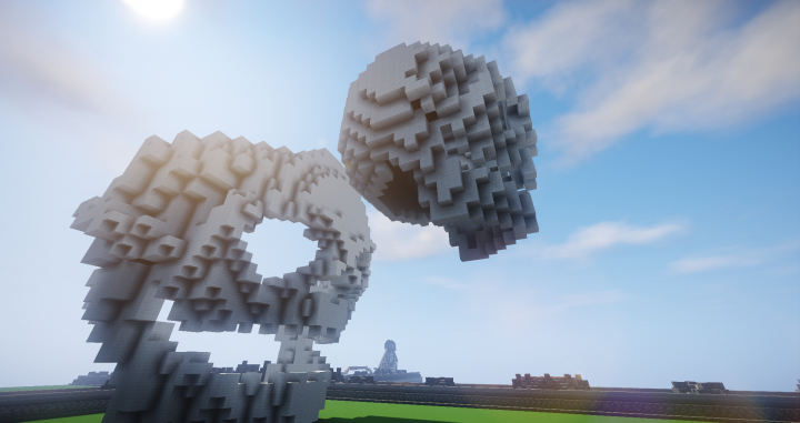 two skulls Minecraft Map