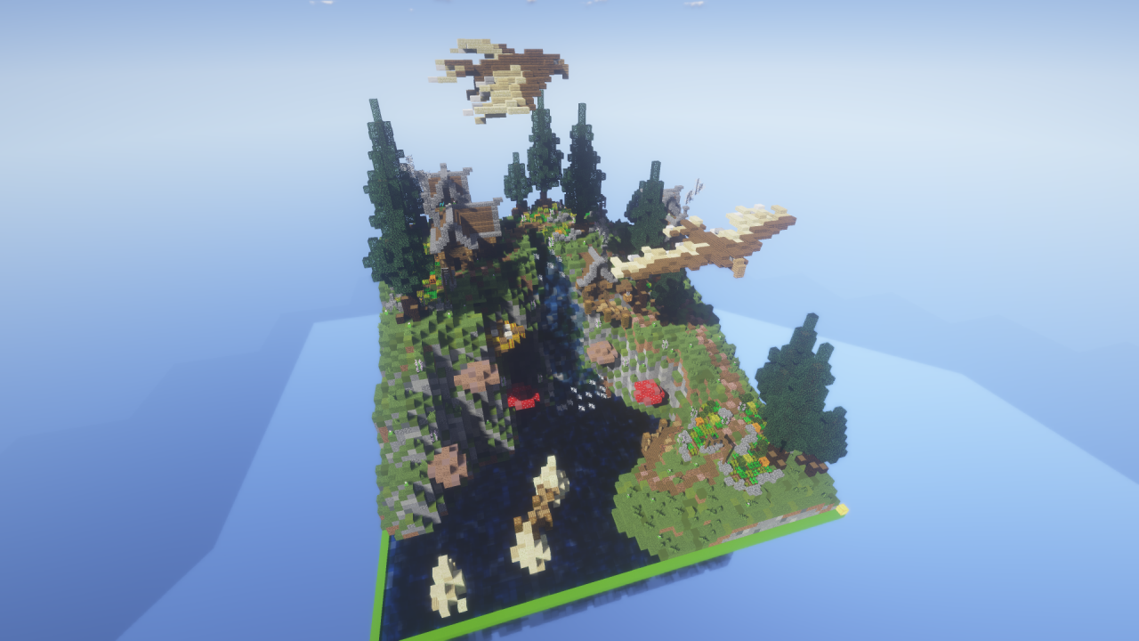 64x64 plot "Eagle Hill" Minecraft Map