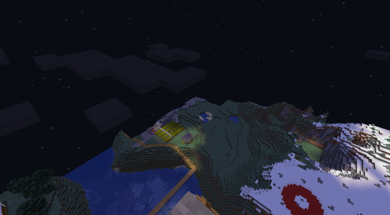 The grand block tower top-level view Minecraft Map