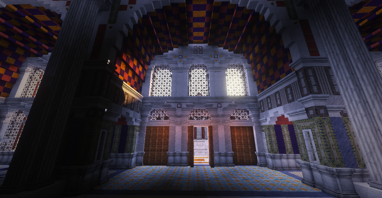 Basilica of Constantine & Maxentius. Conquest Reforged. Minecraft Map