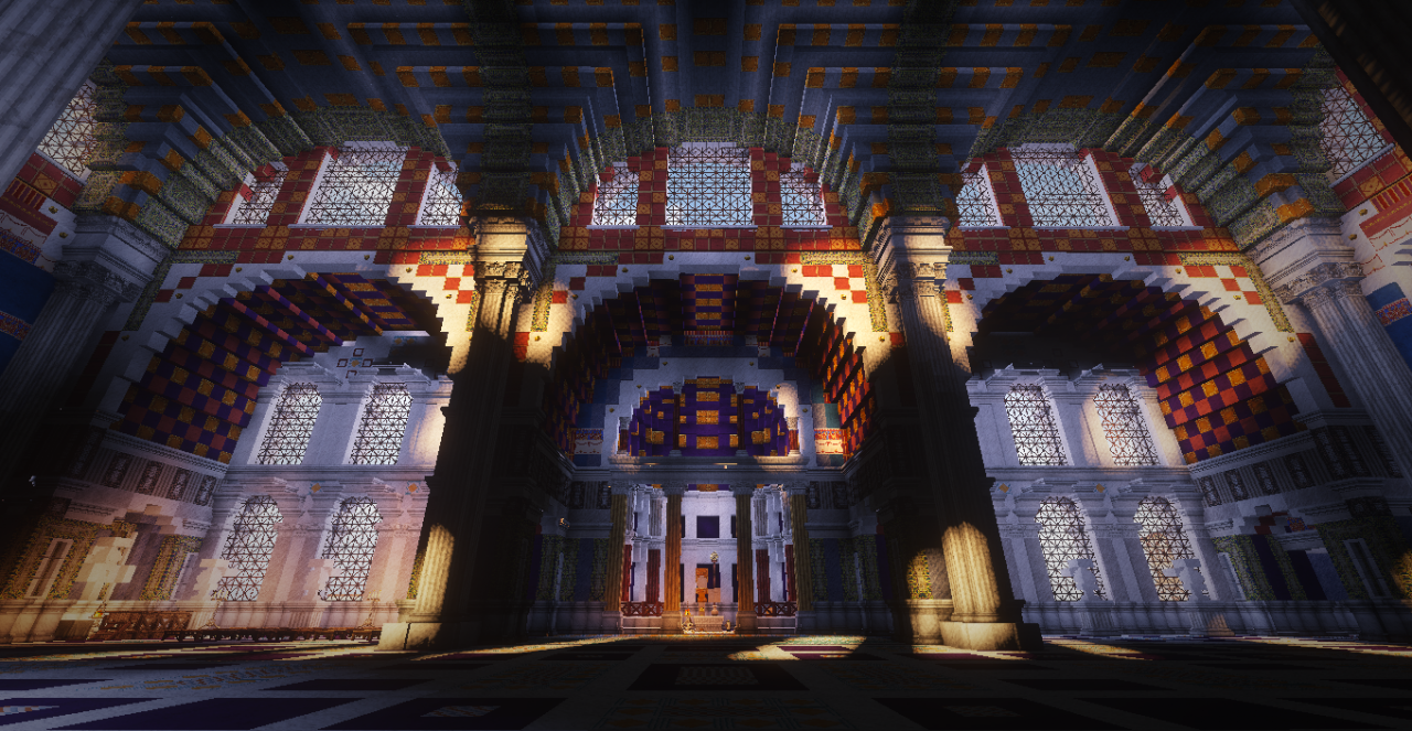 Basilica of Constantine & Maxentius. Conquest Reforged. Minecraft Map