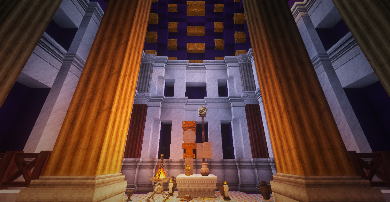 Basilica of Constantine & Maxentius. Conquest Reforged. Minecraft Map