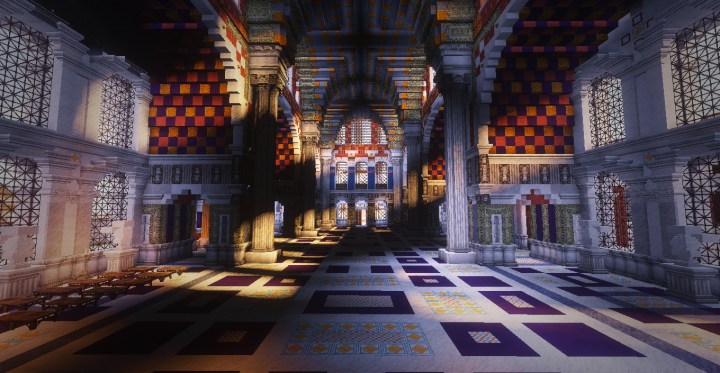 Basilica of Constantine & Maxentius. Conquest Reforged. Minecraft Map