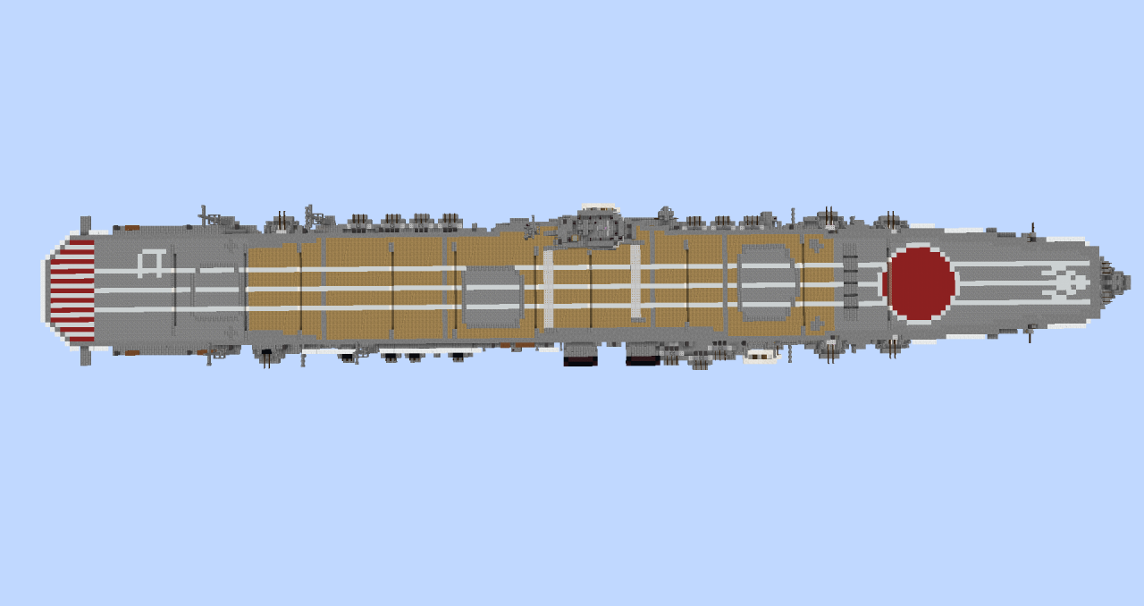 IJN Hiryu 1:1 Scale Minecraft Map