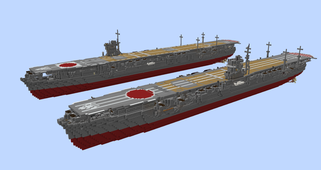 IJN Hiryu 1:1 Scale Minecraft Map