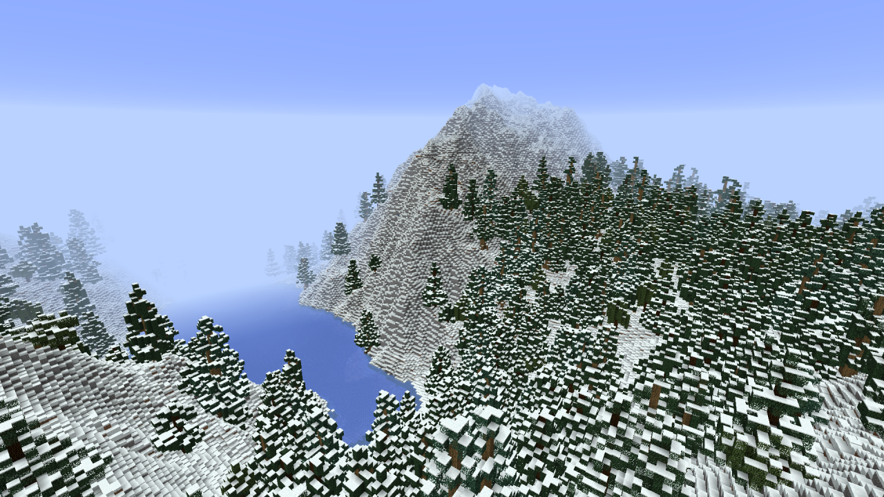 winter mountains Minecraft Map