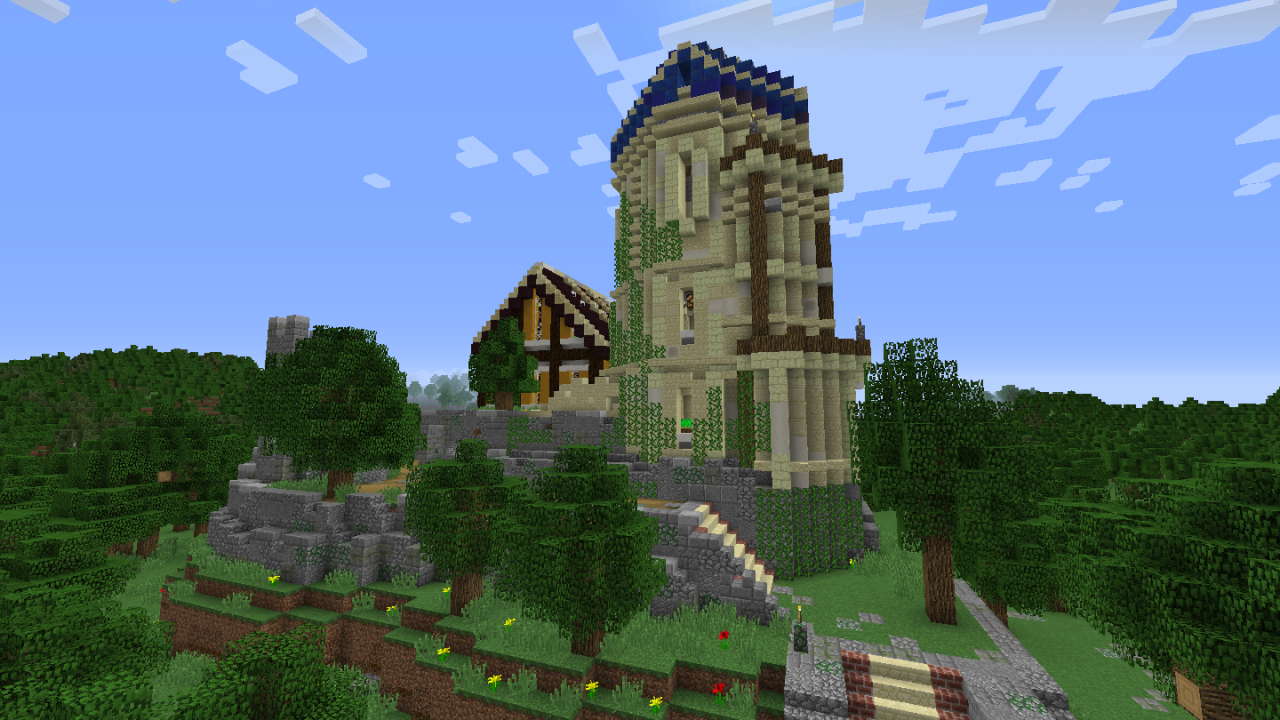 Old Fortress in forest Minecraft Map