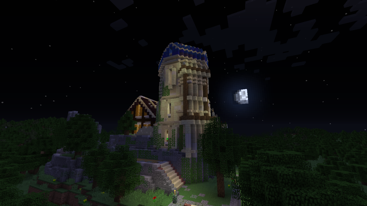 Old Fortress in forest Minecraft Map