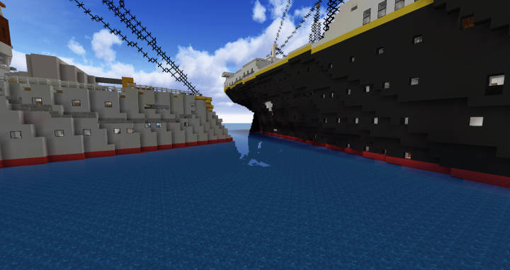 Collision in the Solent Minecraft Map