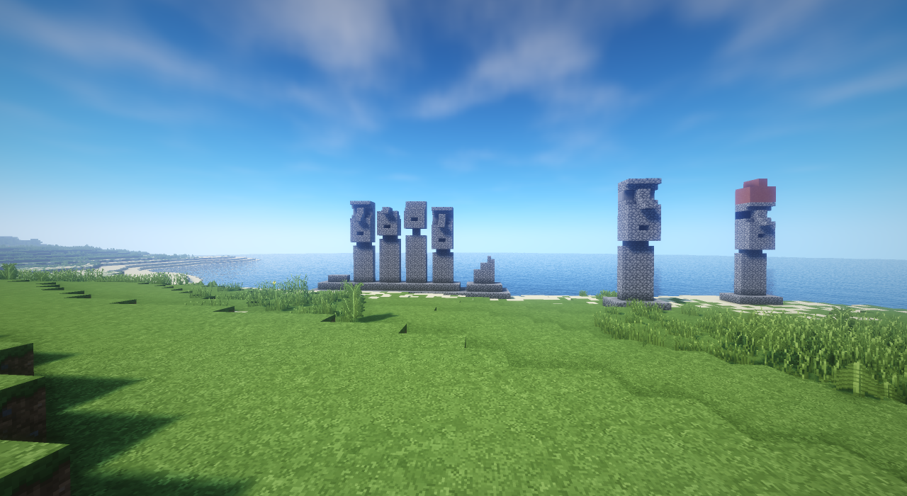 🗿 Easter Island, Chile (Rapa Nui) 1:10 scale 🇨🇱 Minecraft Map
