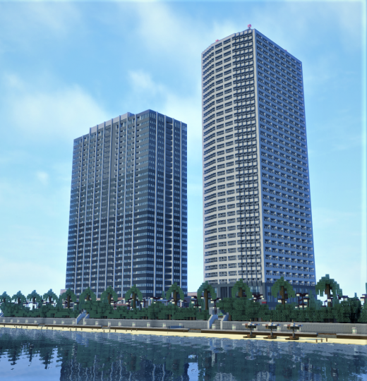 Resort and tower apartmentm Minecraft Map