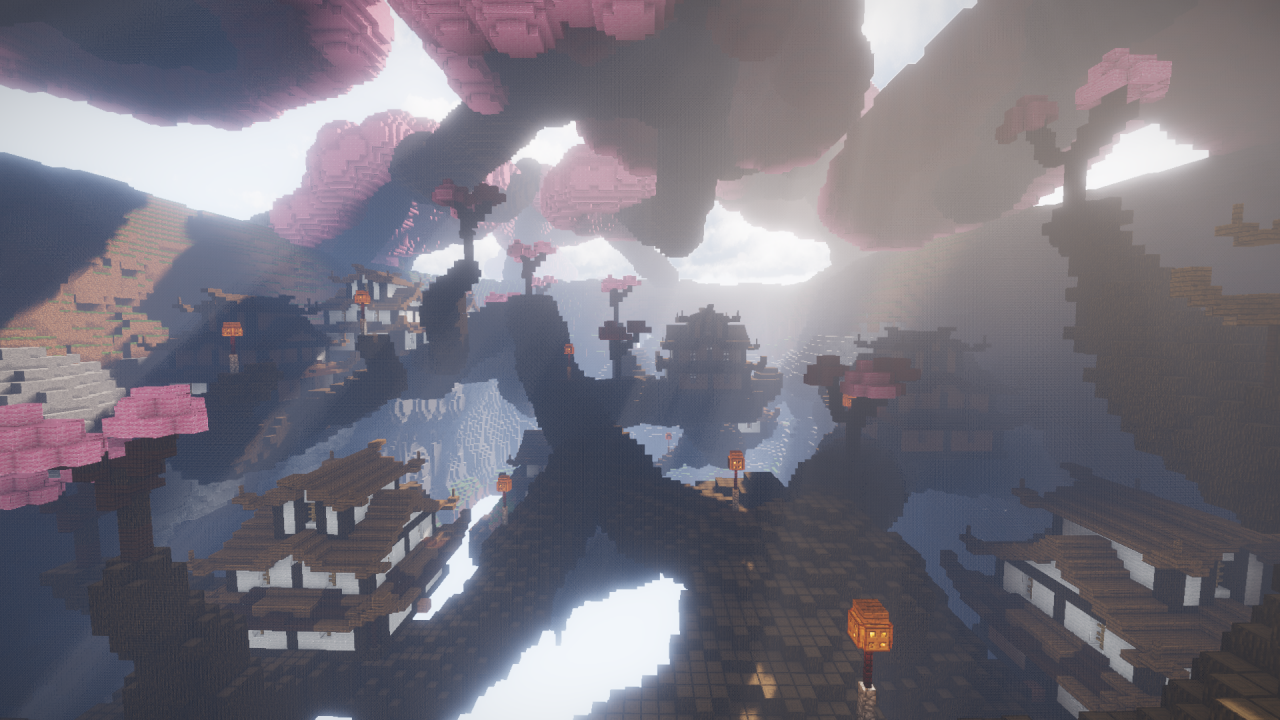 Japanese fantasy land Minecraft Map