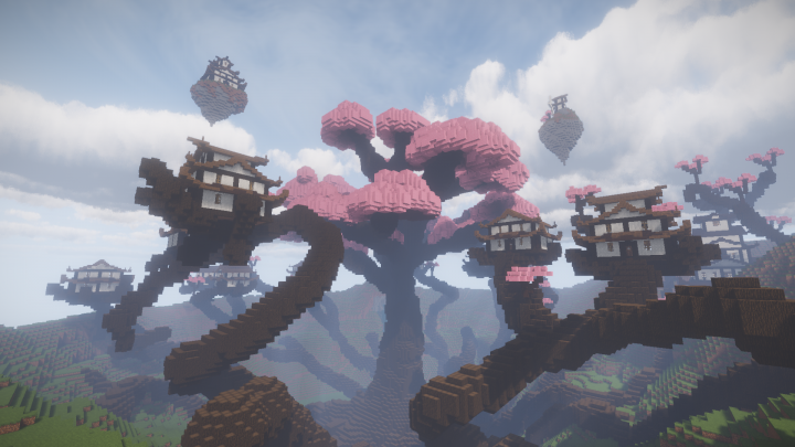 Japanese fantasy land Minecraft Map