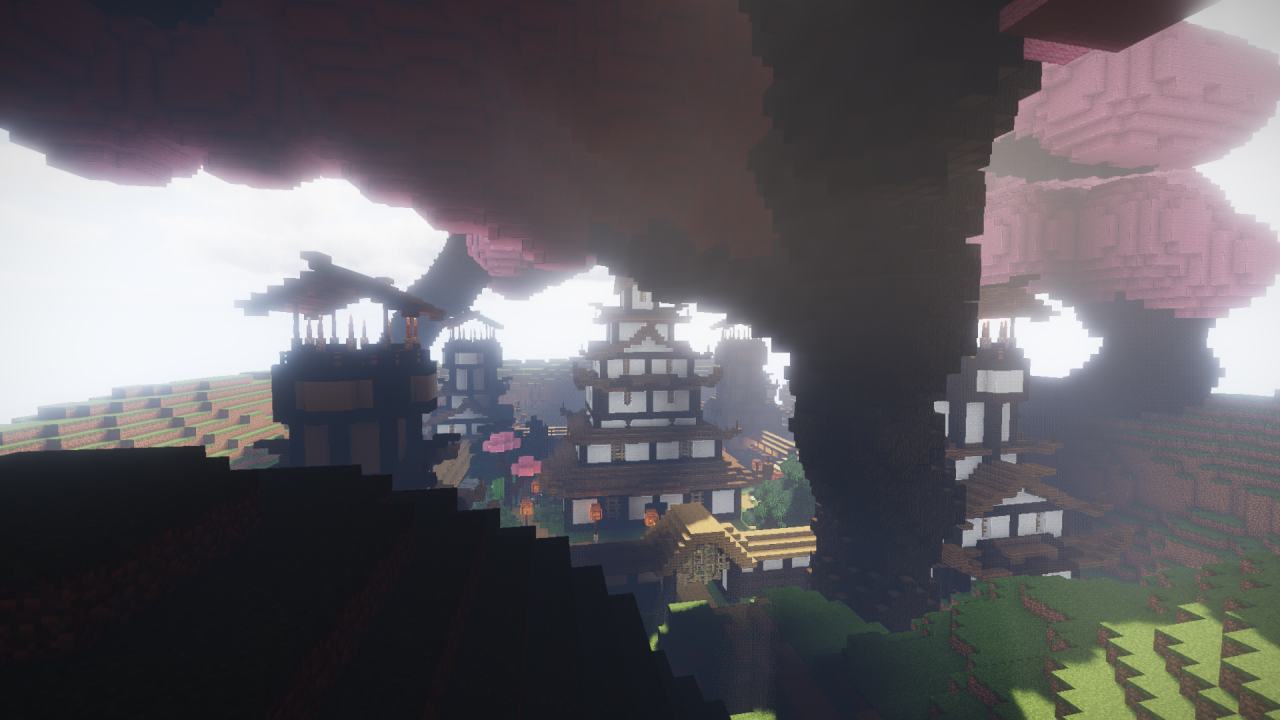 Japanese fantasy land Minecraft Map