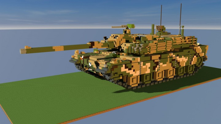 [R.O.K] K-2 Black Panther 10:1 scale tank Minecraft Map