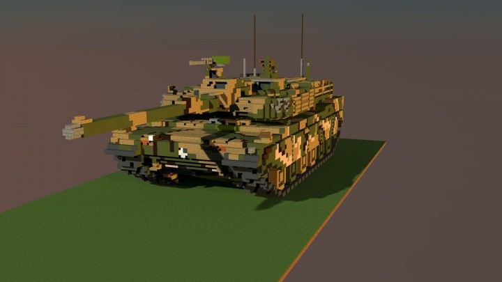 [R.O.K] K-2 Black Panther 10:1 scale tank Minecraft Map