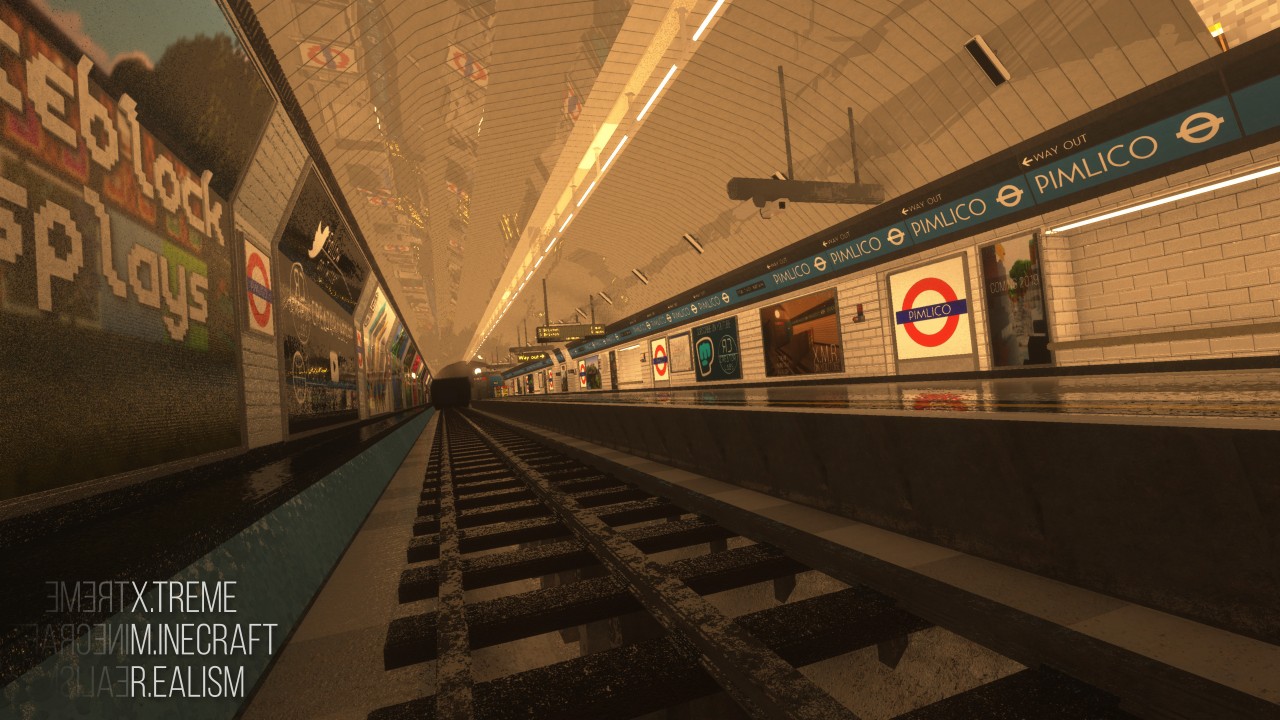 X.M.R. London Underground Pimlico | Extreme Minecraft Realism Minecraft Map