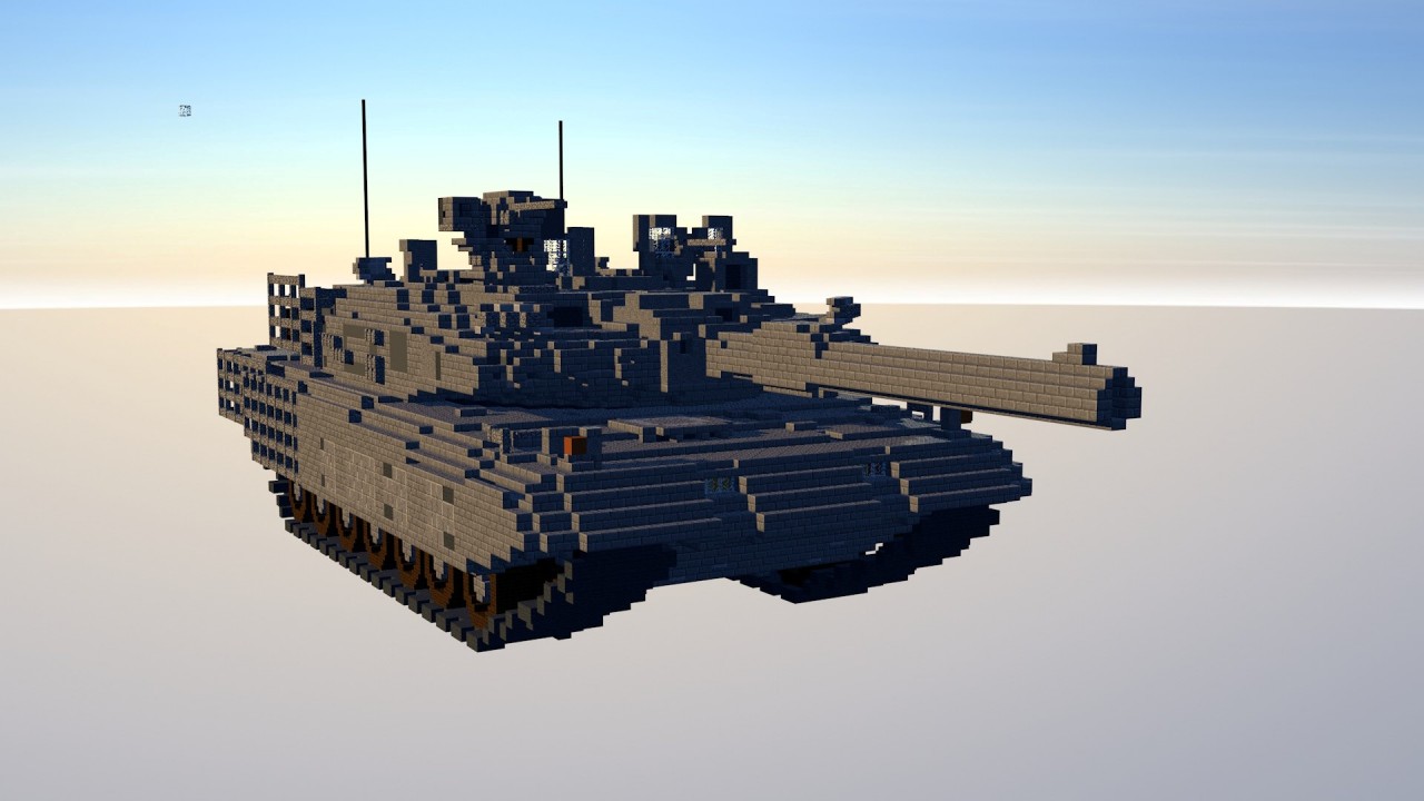 10:1 scale Leopard 2 A4 new armor kit Minecraft Map