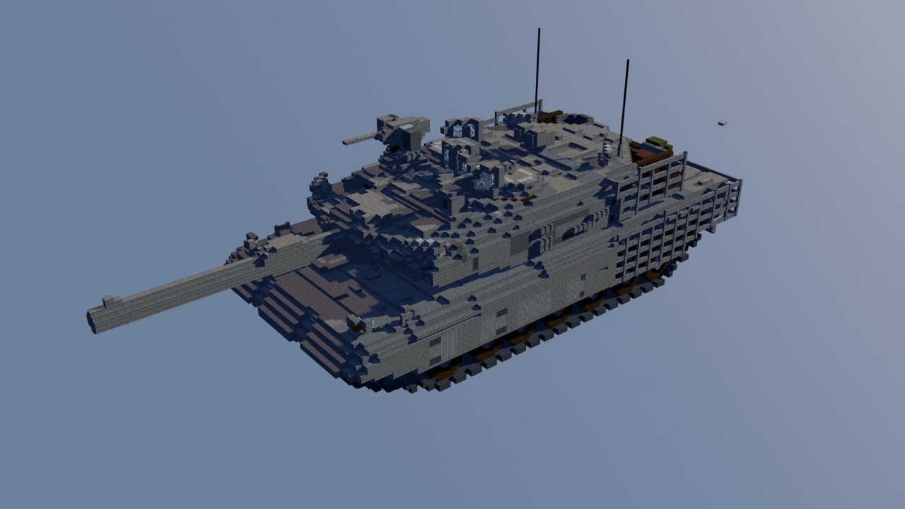 10:1 scale Leopard 2 A4 new armor kit Minecraft Map