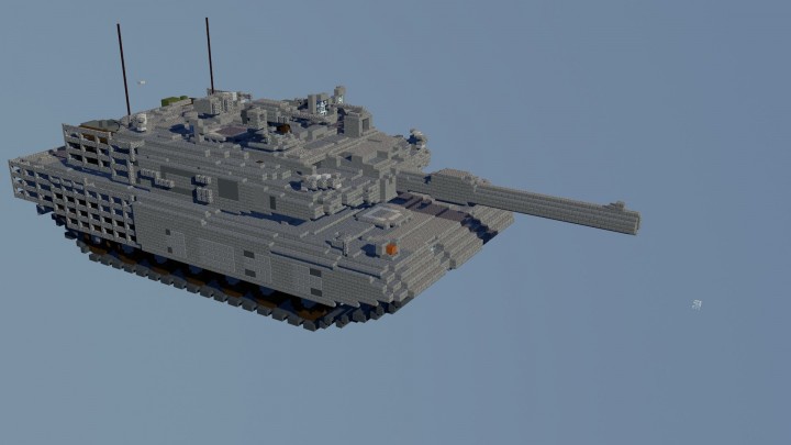 10:1 scale Leopard 2 A4 new armor kit Minecraft Map